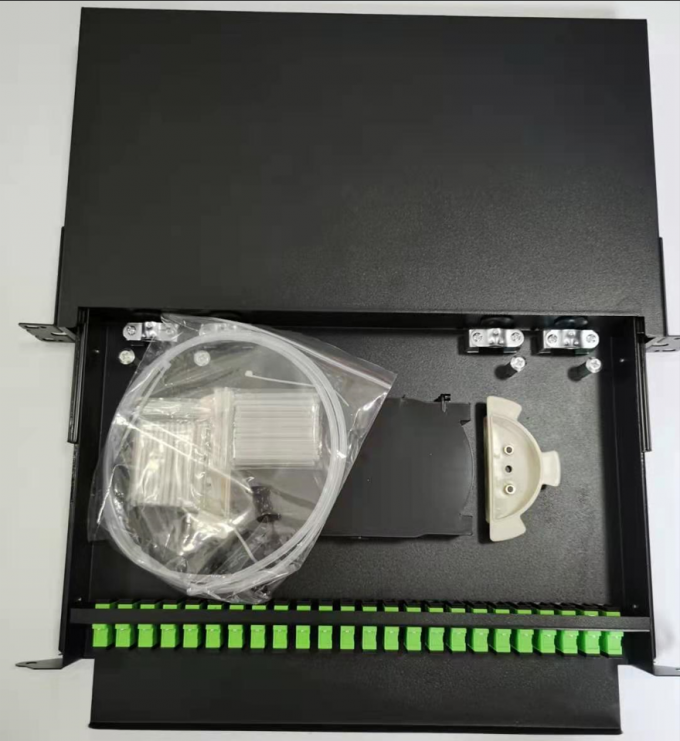 1U 19" 24 Port SC Simplex/LC Duplex Fiber Optic Rack Mount Enclosure ...