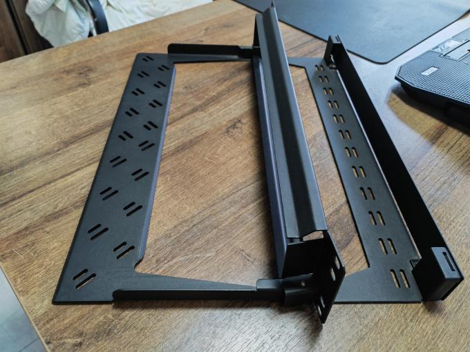 Black MPO MTP Patch Panels 96F 1U LC Patch Panel Modular Shelf