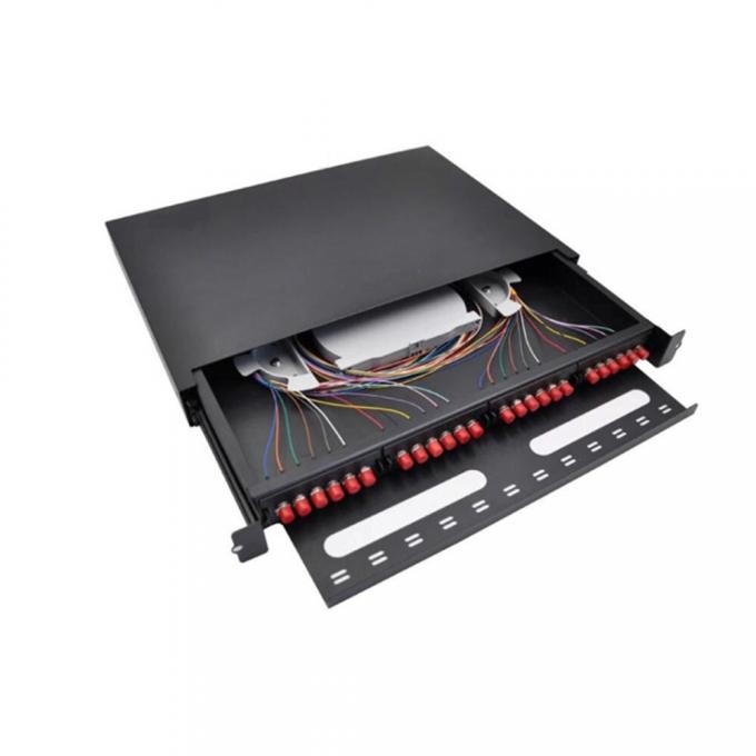 MPO FC Fiber Patch Panel 19 24 Port Patch Panel Rack Mount OEM