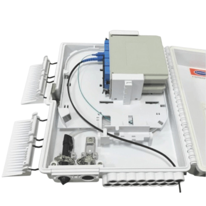Indoor / Outdoor 16 Port Splitter Fiber Optic FTTH Splitter Box