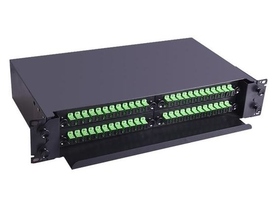 48 Core Metal Fiber Optic Patch Panel ODF 24FO
