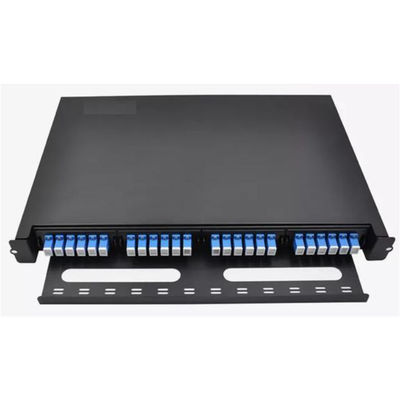 MPO Optical Fiber Termination Box Splice Patch Panel 24 Port SC Simplex