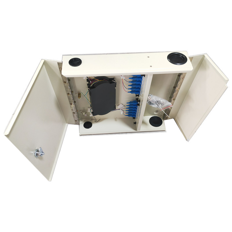 OEM Wall Mount Splice Enclosure FTTH Fiber Termination Unit 48 Core