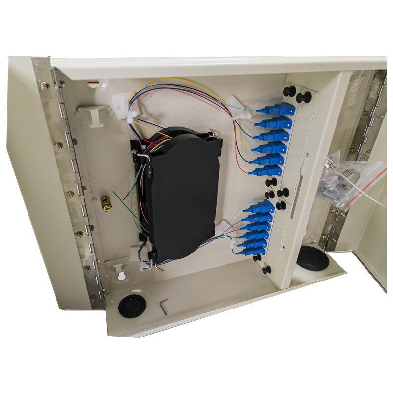 OEM Wall Mount Splice Enclosure FTTH Fiber Termination Unit 48 Core