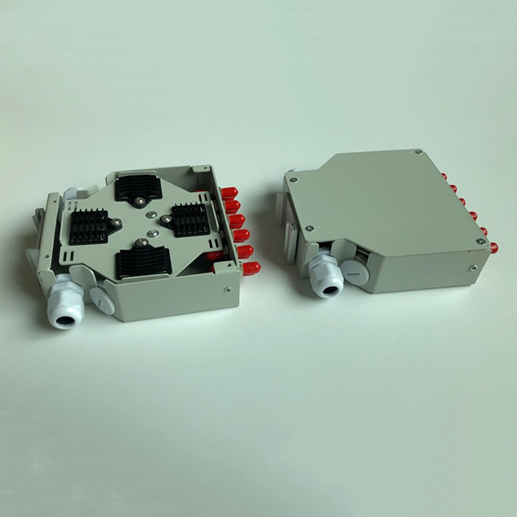 12 Port Din Rail Mounted Fiber Optic Din Rail Terminal Box With St Adapter