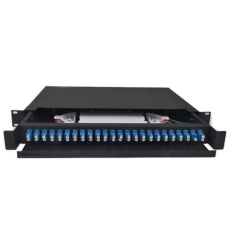 ODF 24 Port Fiber Optic Patch Panel Enclosure Box 24Core Drawer Joint