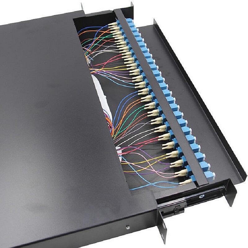 ODF 24 Port Fiber Optic Patch Panel Enclosure Box 24Core Drawer Joint