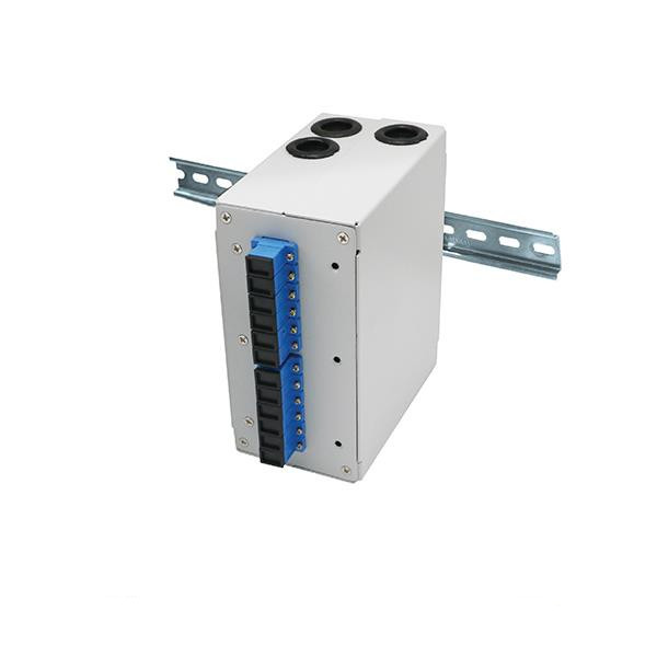 Fiber Optic Splicing Metal Box Din-Rail And Wall Mounting Enabled 12 Sc ...