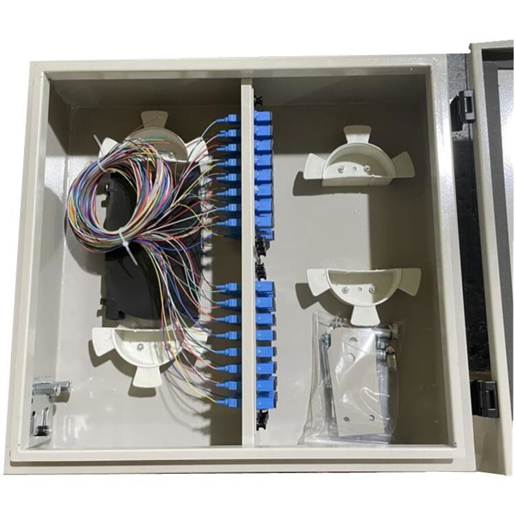 48 Core Wall Mount Fiber Distribution Box Outdoor Waterproof 48F LCD ...