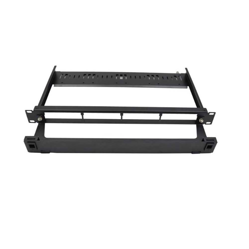 96 Core MPO Cassette Patch Panel LC 1U Enclosure Rack Mount Black