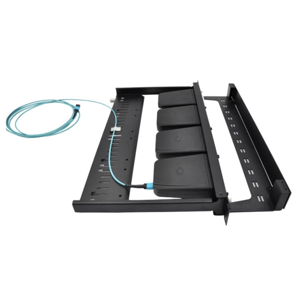 96 Core MPO Cassette Patch Panel LC 1U Enclosure Rack Mount Black