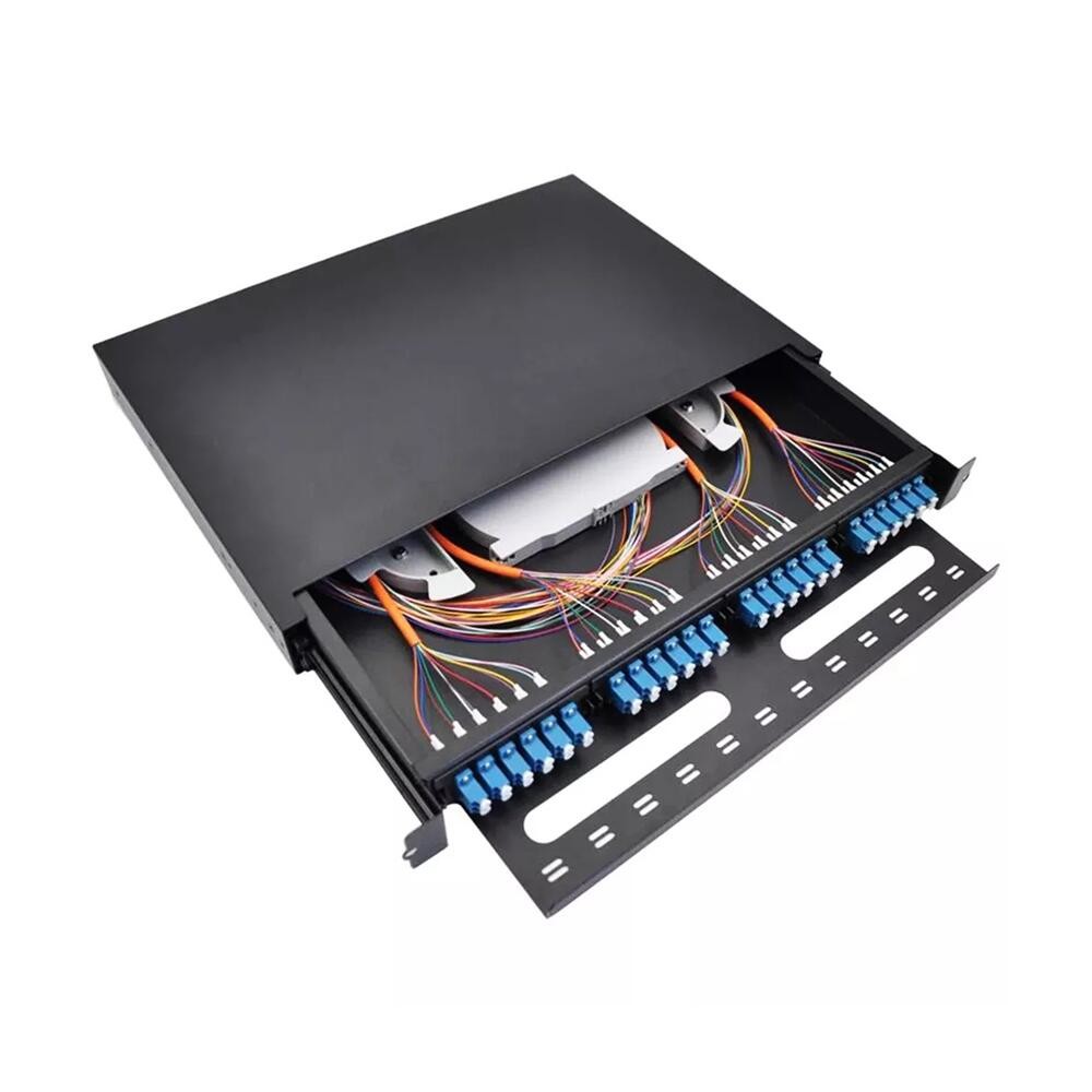 MPO Rack Mount Fiber Panel Enclosure 24 Port LC Fiber Patch Panel 1U