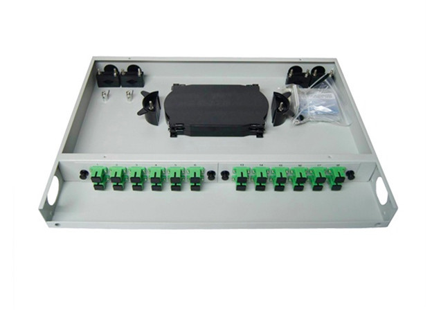 Rack Mounted ODF Fiber Termination Fixed 2U 48 Core Fiber Optic ...