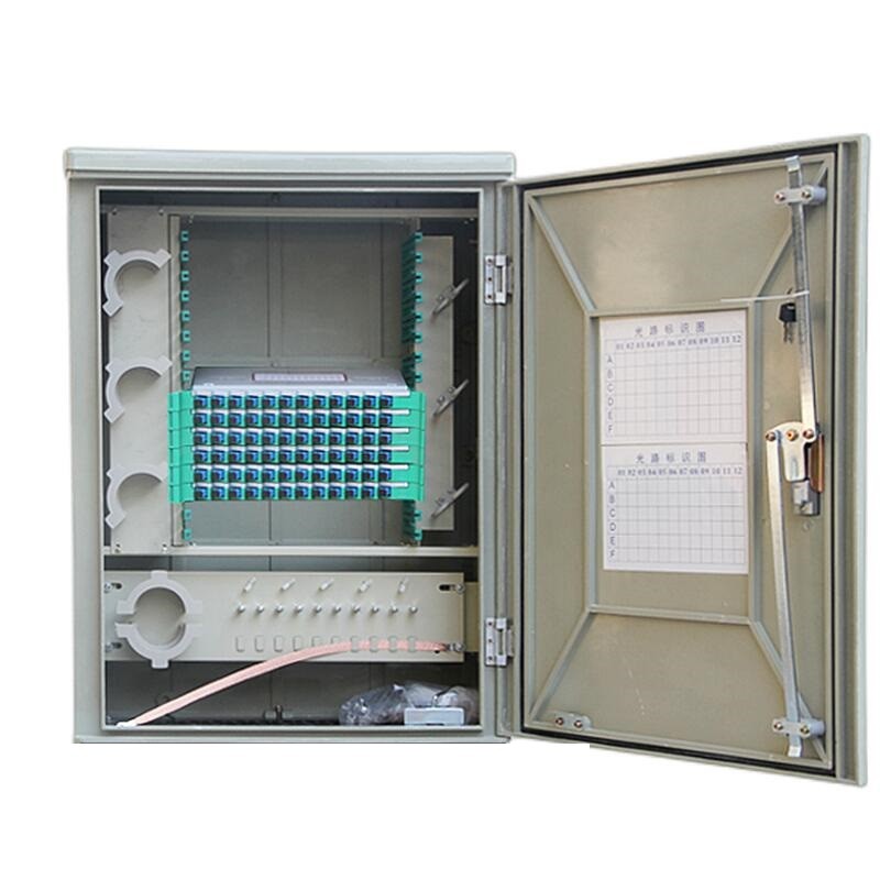 144 Core Outdoor Fiber Optic Distribution Cabinet FTTH Waterproof SMC ...