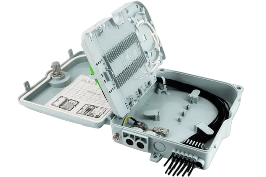 Fiber Optic Terminal Box 12Port SC/LC/ST/FC IP-66 UPC/APC Light Gray FTTH
