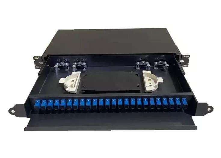 ODF Fiber Optic Distribution Unit Box Fc Drawing Type 19inch