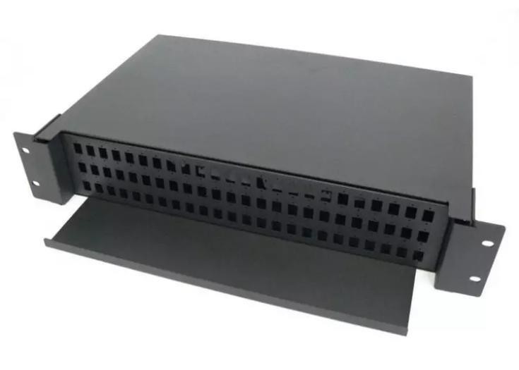 2U 48 Port Fiber Optic Patch Panel Light Fc Simplex Slide Out ODF