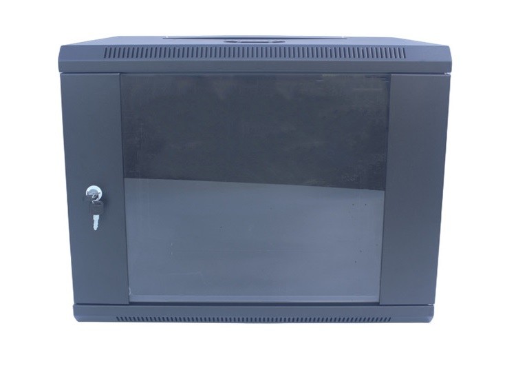 9U Server Rack Cabinet 19" Wall Mount Removable Black Data Cabinet ...