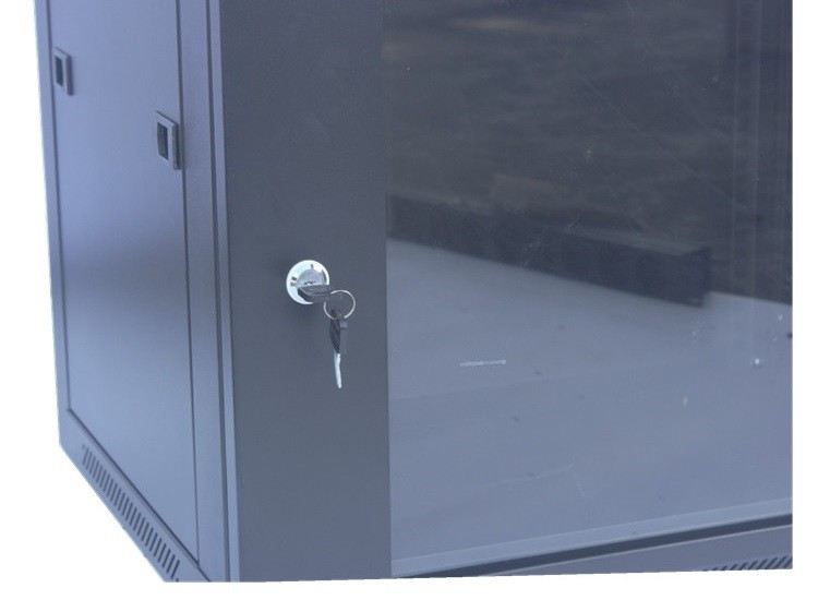 9U Server Rack Cabinet 19" Wall Mount Removable Black Data Cabinet ...