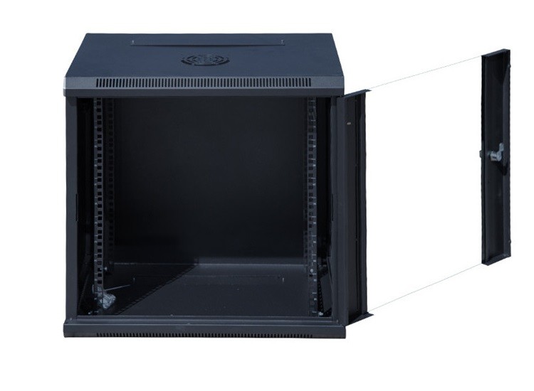 12U Glass Door Wall Mount Network Server Cabinet Enclosure 19 Inch ...
