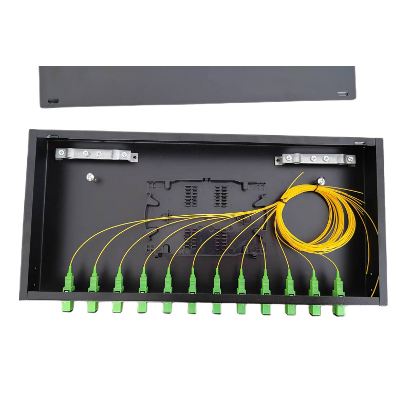 12 Ports Fiber Patch Panel ODF 1U Optical Fiber Terminal Box SC Pigtail ...