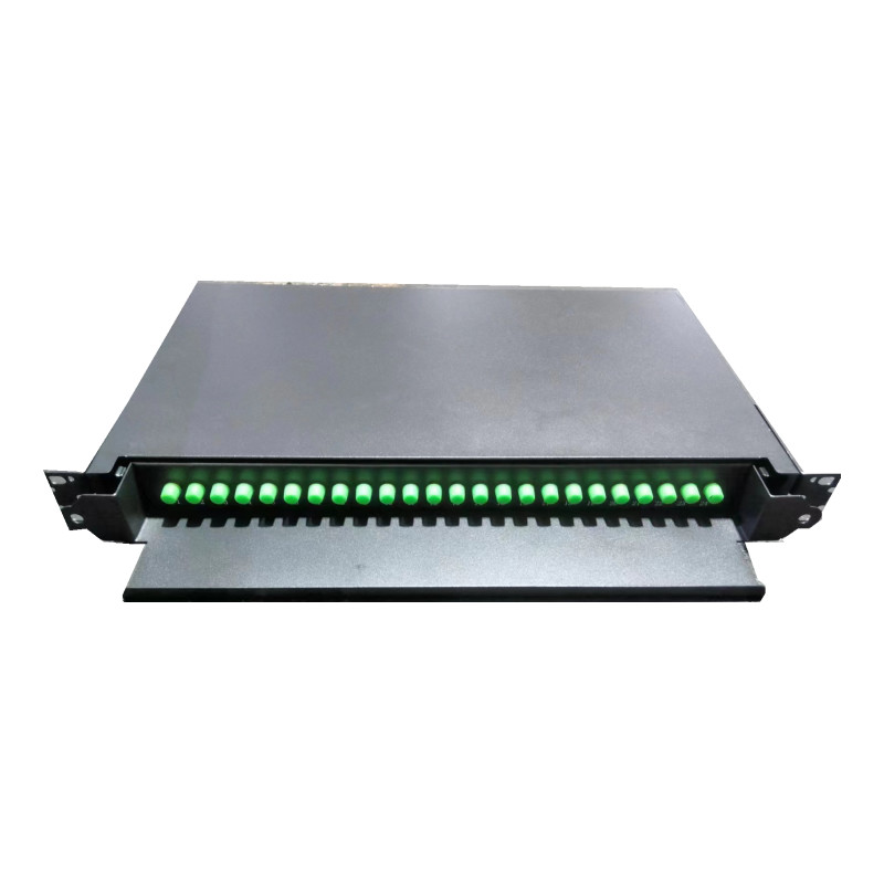 Rack Mount 19 Inch Fiber Optic Patch Panel For Single Mode Or Multimode ...